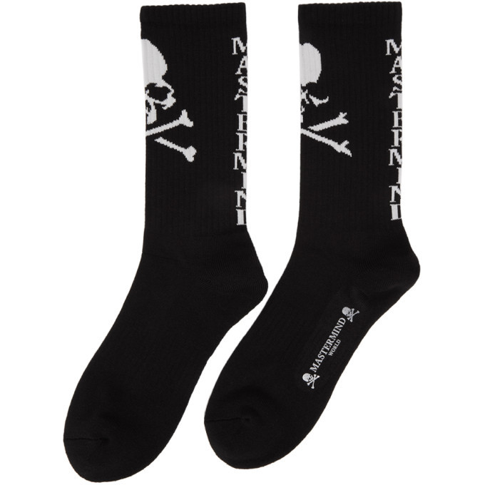 mastermind WORLD Black Version A Logo Socks MASTERMIND WORLD