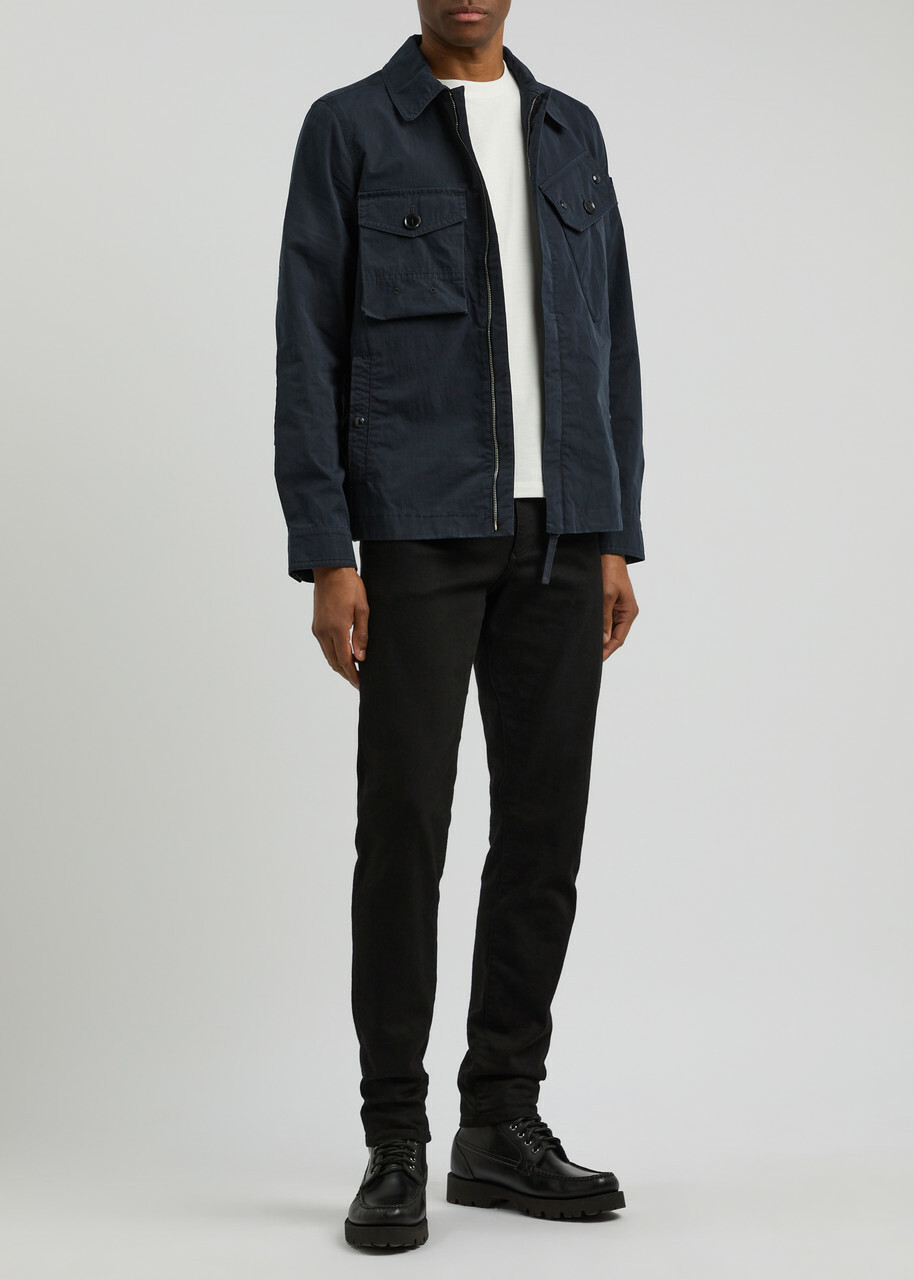 Belstaff Rig Cotton-blend Jacket Navy Belstaff