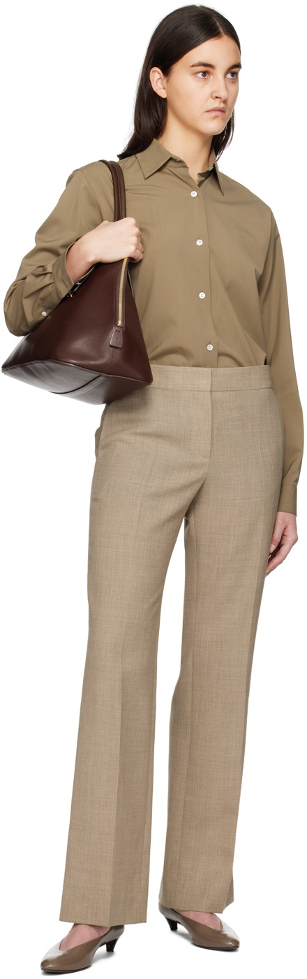 The Row Burgundy Oversized Devon Bag The Row