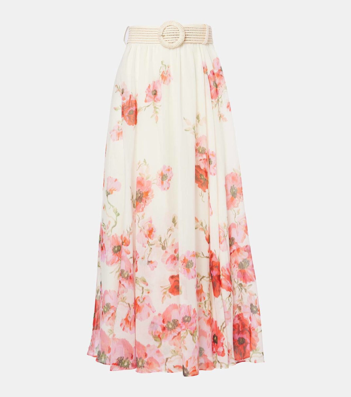Zimmermann Lightburst floral cotton and silk maxi skirt Zimmermann Lightburst floral cotton and silk maxi skirt