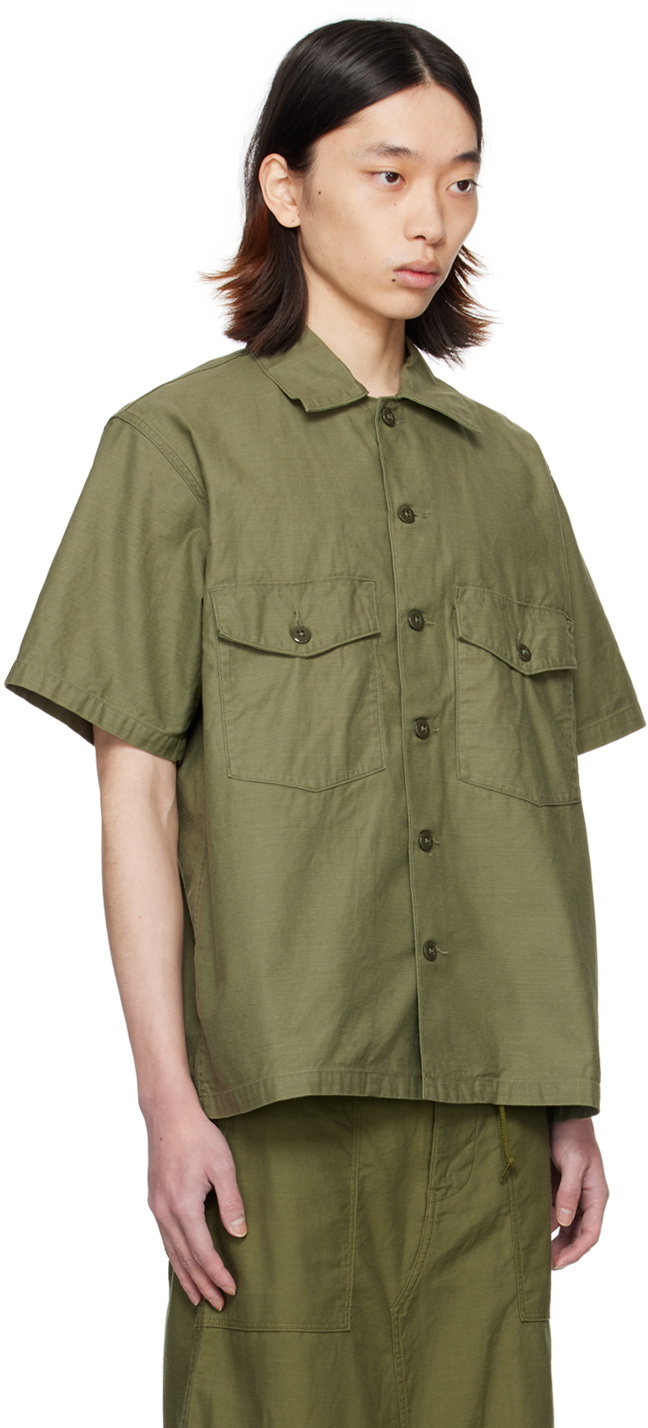 NEEDLES Khaki Fatigue Shirt Needles