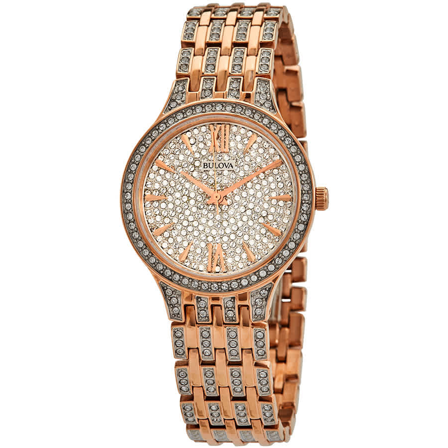 Bulova Phantom Quartz Crystal Embellished Ladies Watch 98L235 Bulova