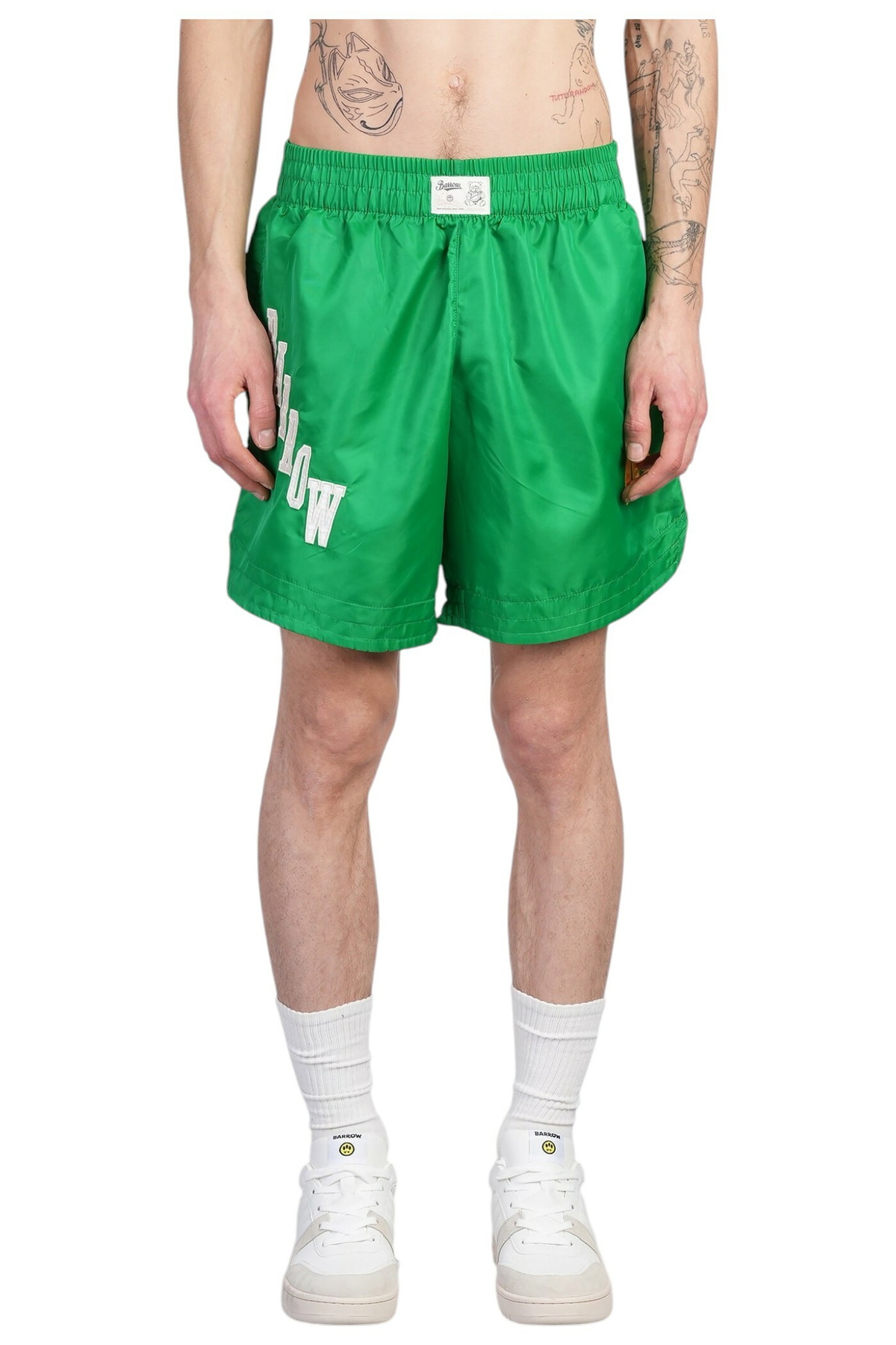 Barrow Shorts In Green Polyamide Barrow