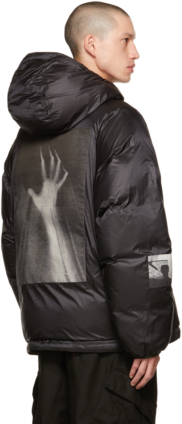 Undercover Black Patch Down Jacket Undercover