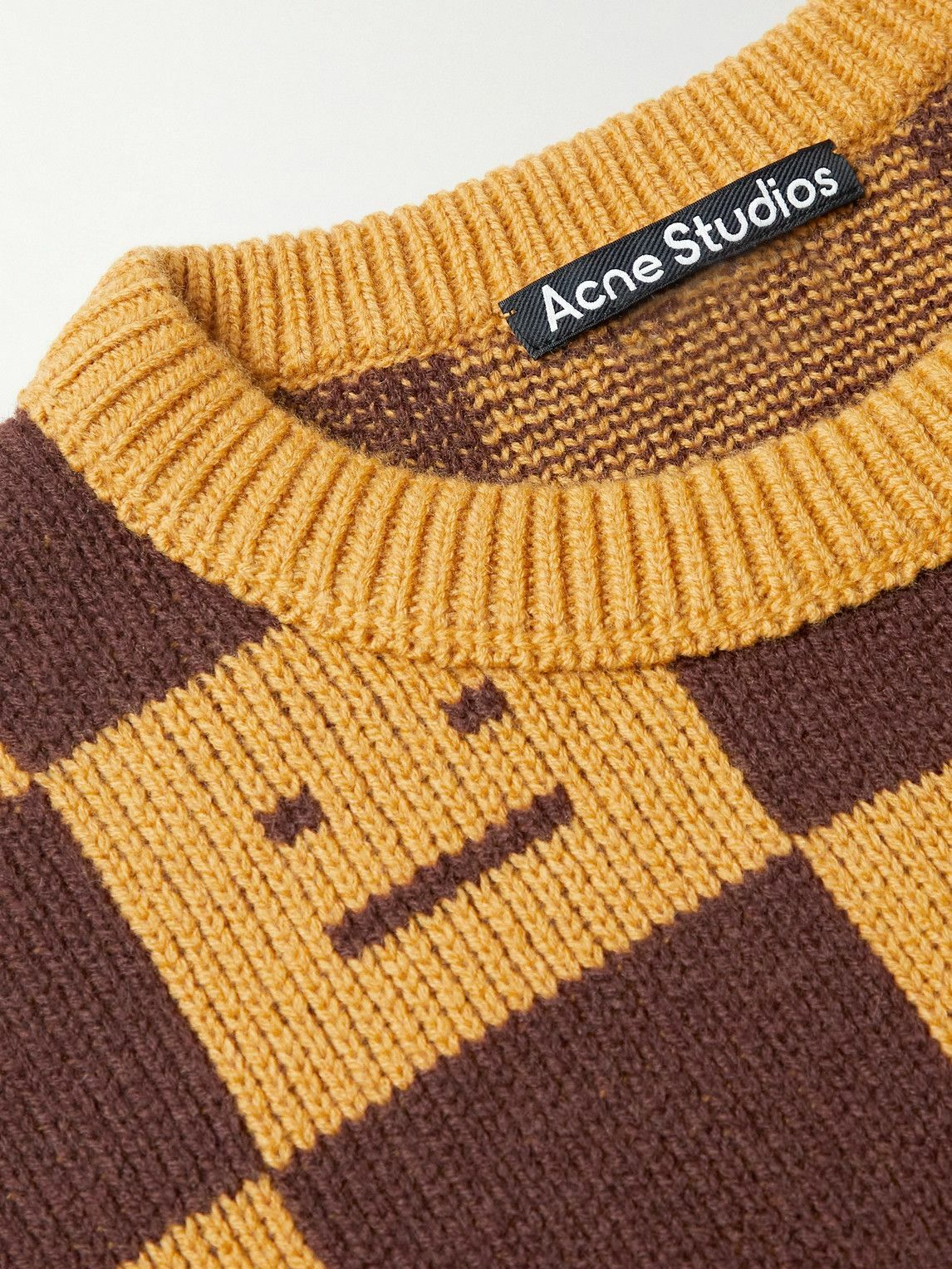 Acne Studios - Wool-Jacquard Sweater - Brown Acne Studios
