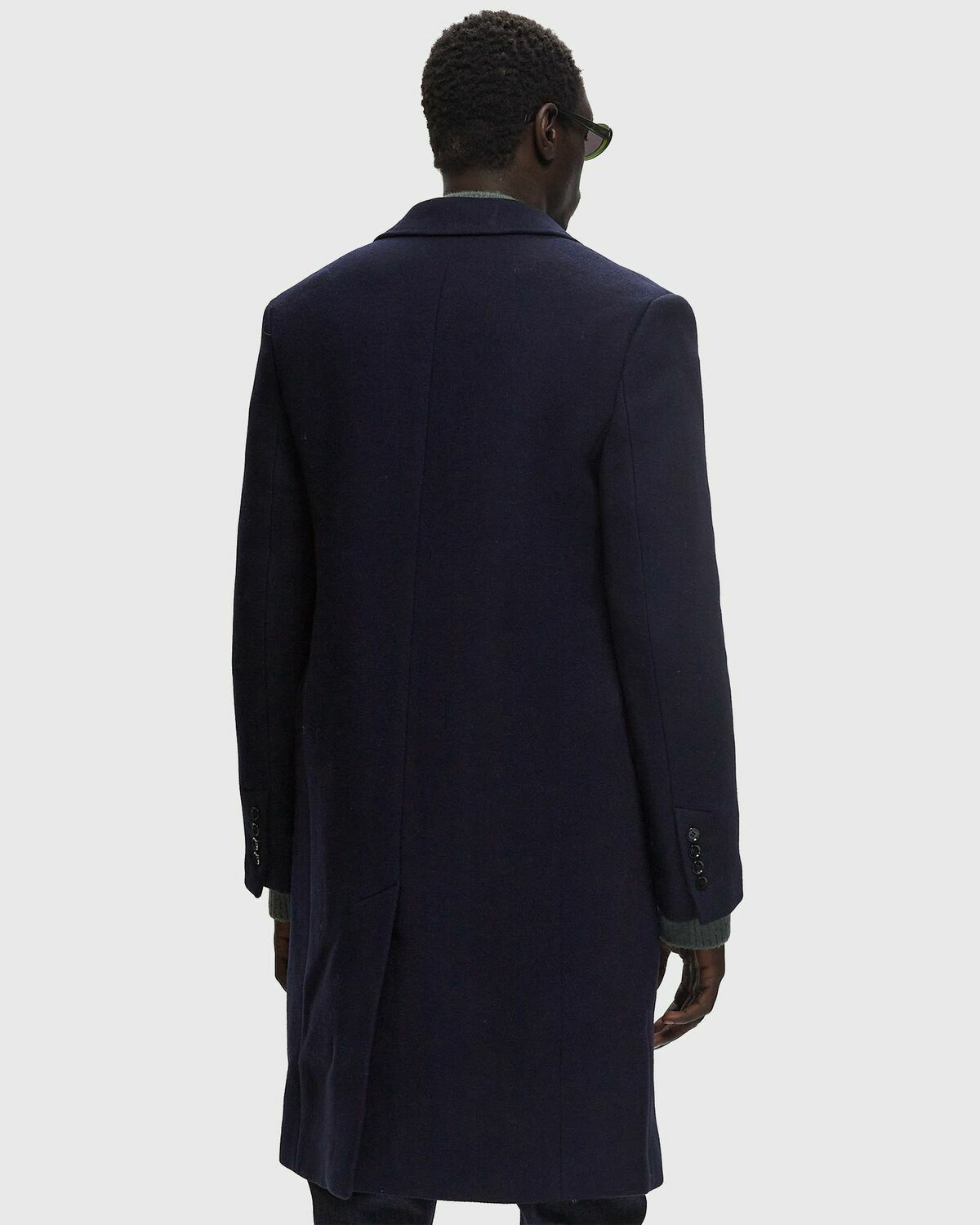 Ami Paris Two Buttons Coat Blue Coats AMI