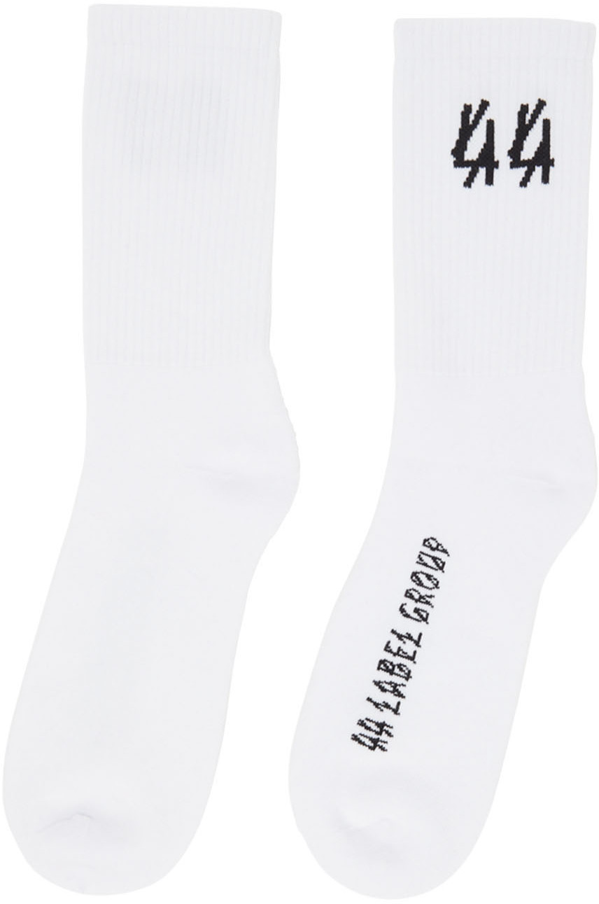 44 Label Group White 44 Logo Socks