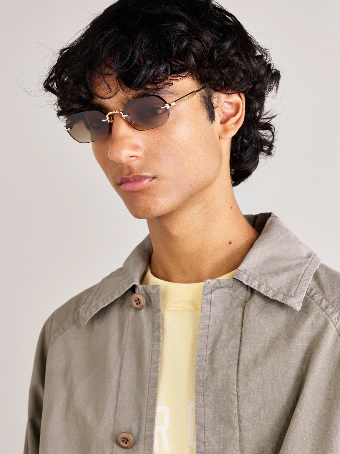 Sato - Terebellum IV Square-Frame Titanium Sunglasses Satoshi Nakamoto