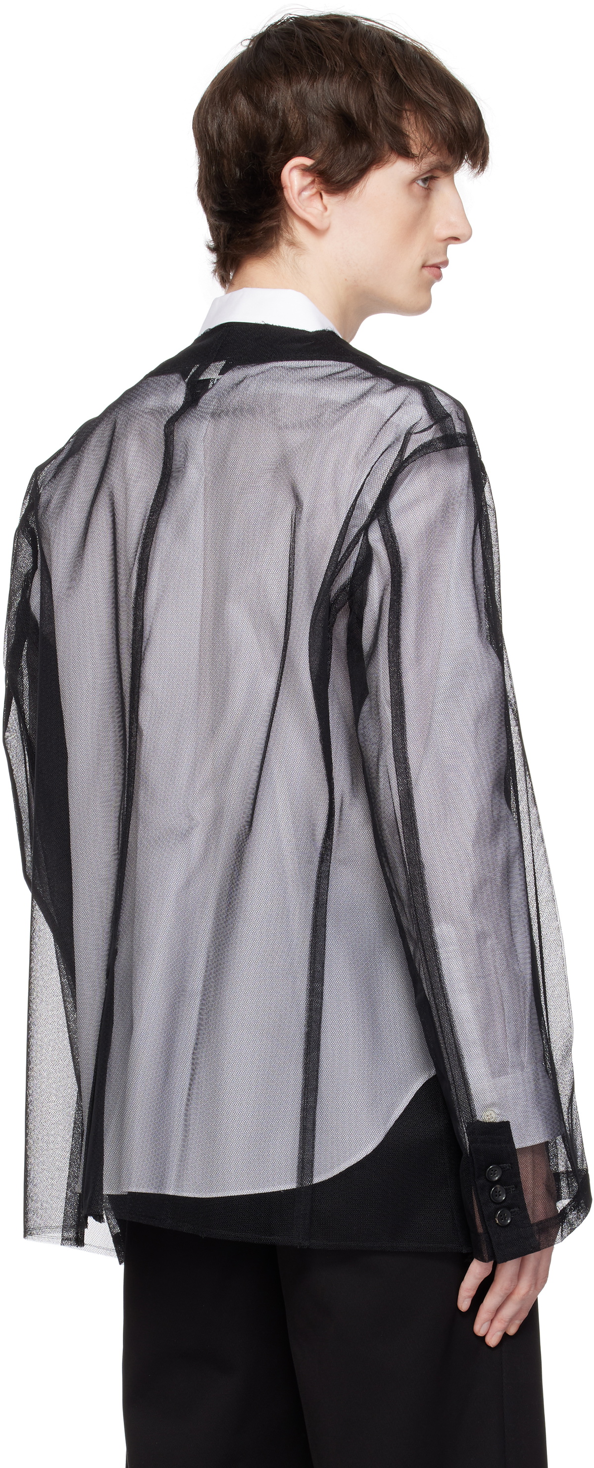 Black Comme des Garçons Black Sheer Blazer Comme des Garcons Black