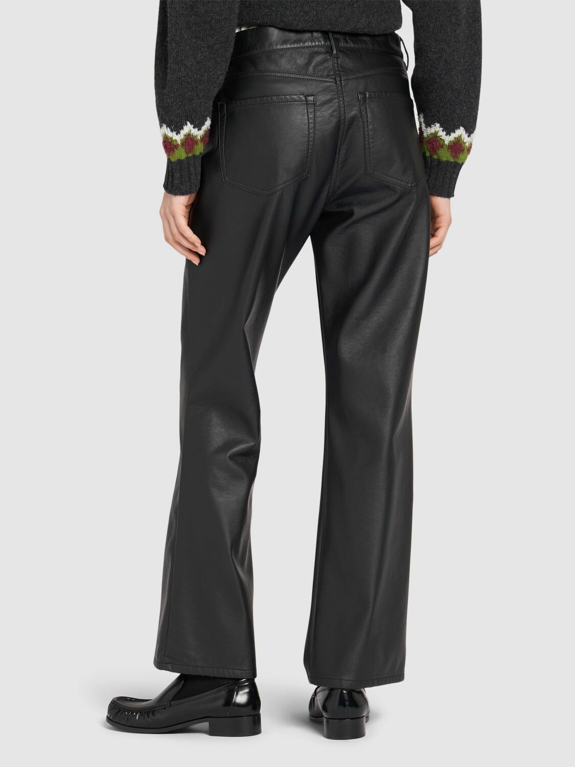 WEEKEND MAX MARA Califfo Faux Leather Straight Pants Weekend Max Mara