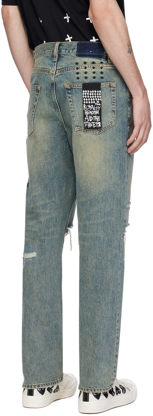 Ksubi Blue Anti K Throw Bak Trash Jeans Ksubi