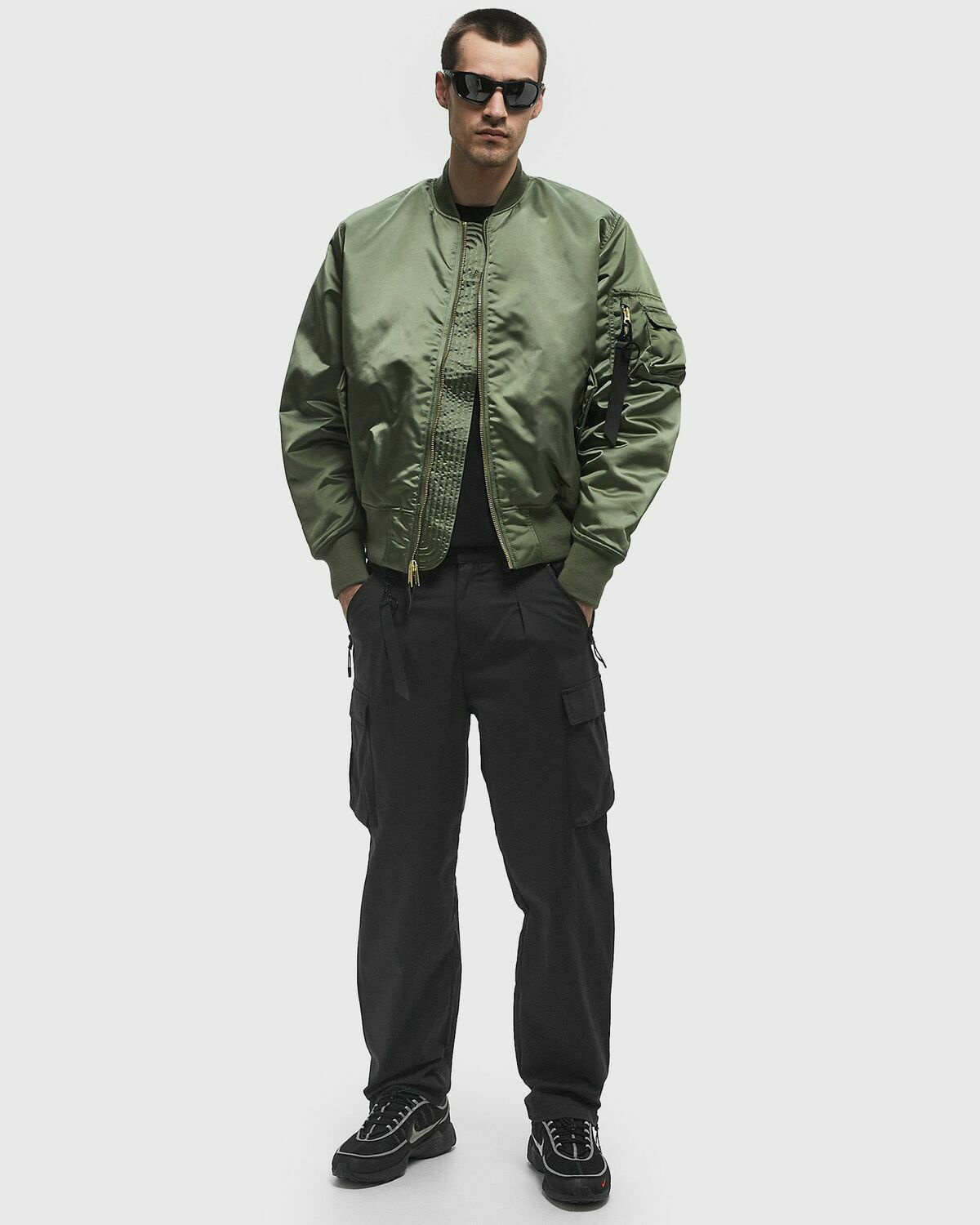 Alpha Industries MA-1 "3M" Flight Jacket Green Mens Bomber Jacket Alpha Industries
