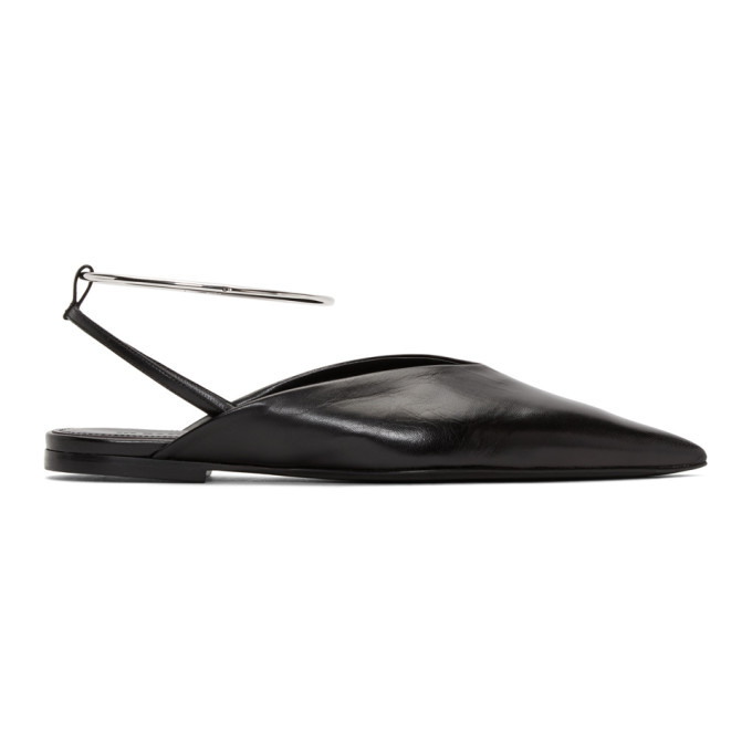 Jil Sander Black Slingback Mules Jil Sander