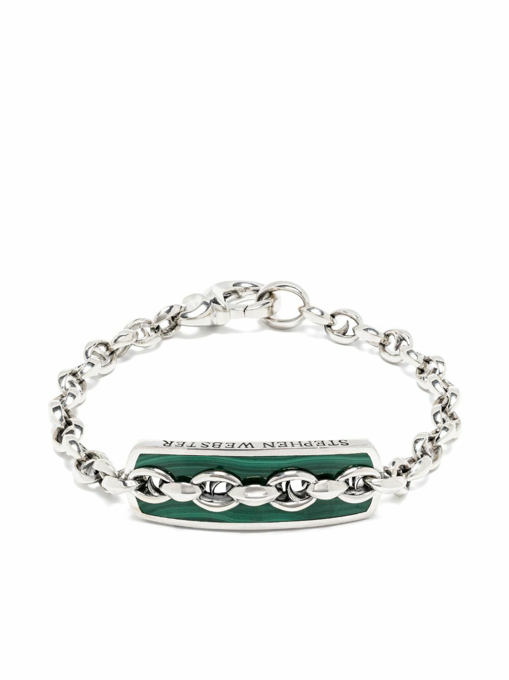 Stephen Webster Sterling Silver Inline Razer Chain Bracelet Stephen Webster