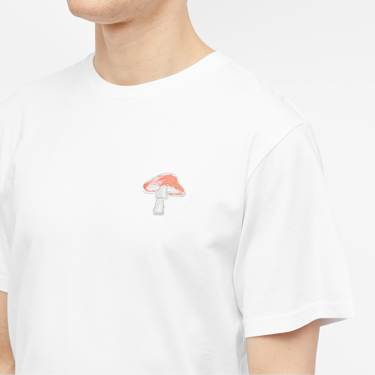Foret Men's Area Mush T-Shirt in White Foret