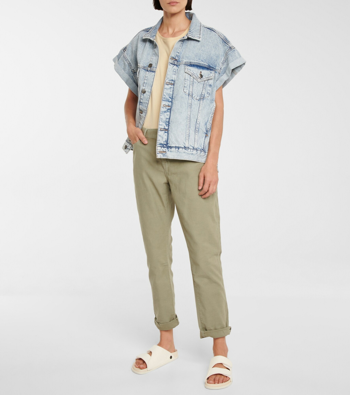 Frame - Le Garçon mid-rise straight jeans Frame Denim