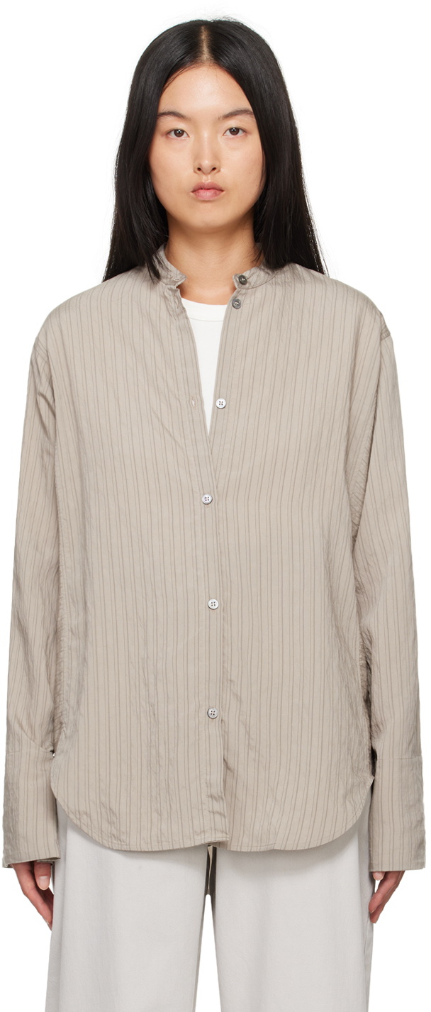 Studio Nicholson Taupe Bonsho Shirt Studio Nicholson