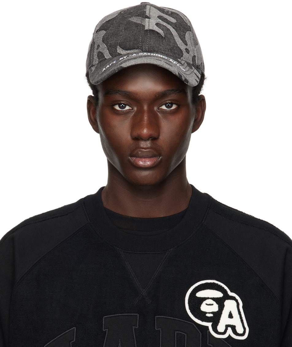 AAPE by A Bathing Ape Gray Embroidered Cap AAPE by A Bathing Ape