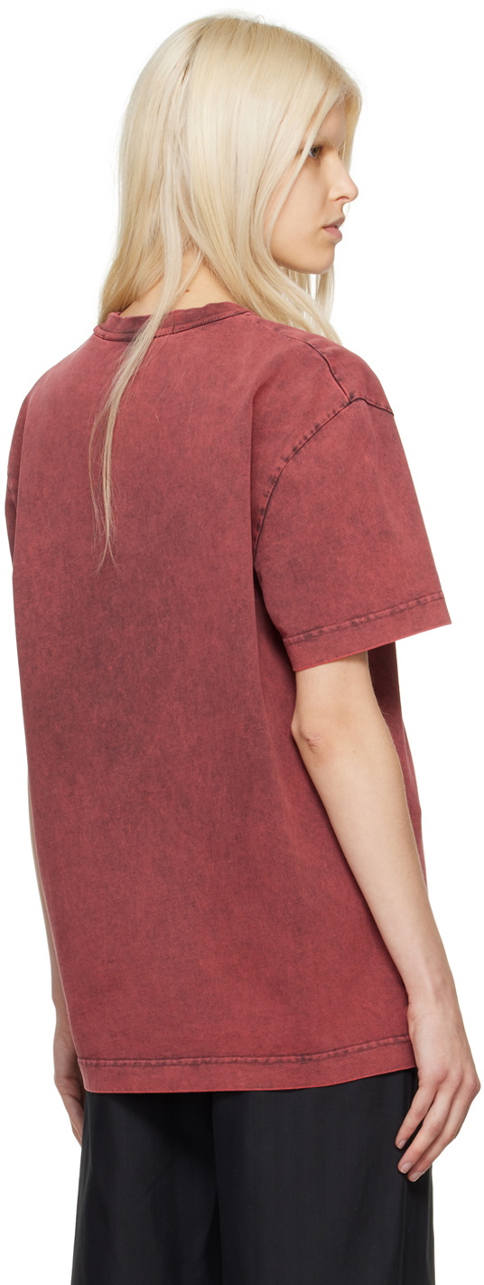 Alexander Wang Red Embossed T-Shirt Alexander Wang