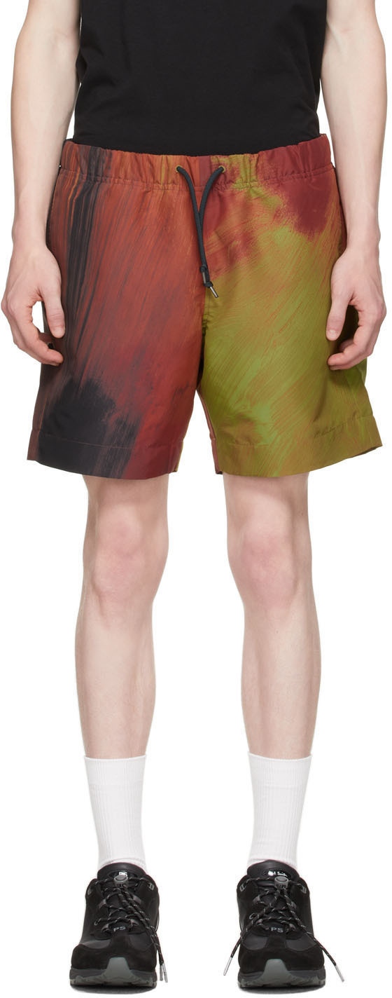 PS by Paul Smith Red Brush Stroke Shorts PS by Paul Smith