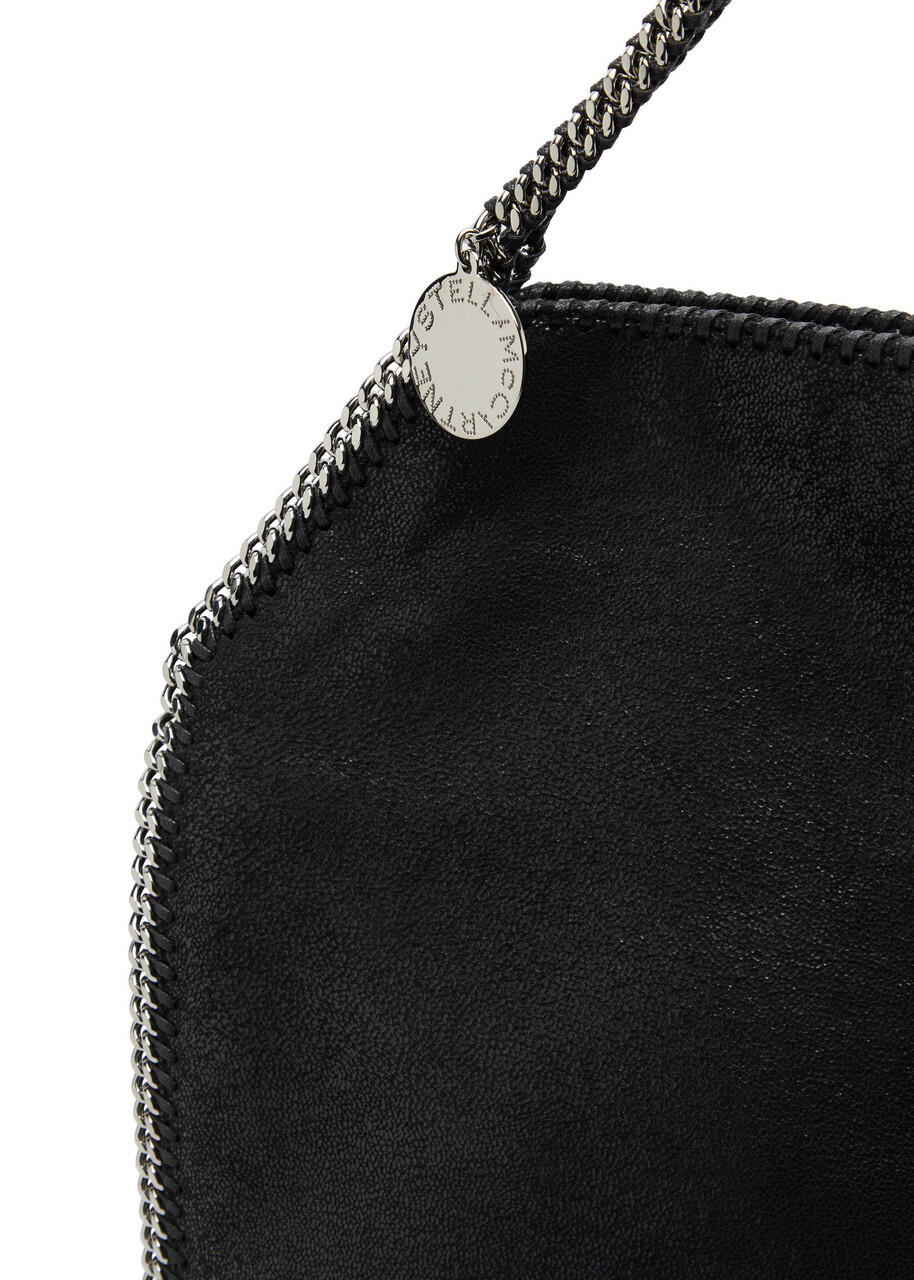 Stella Mccartney Falabella Metallic Faux Leather Tote - Black - One ...