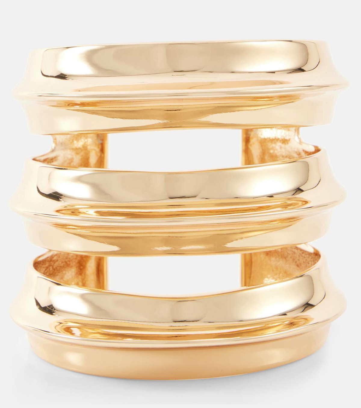 Self-Portrait 18kt gold-plated cuff bracelet Self-Portrait