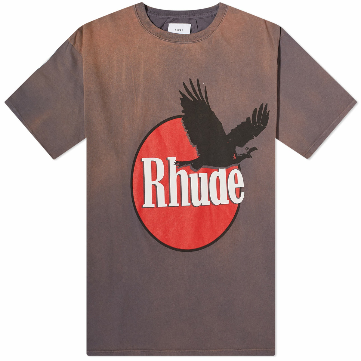 Rhude Men's Eagle Logo T-Shirt in Vintage/Grey Rhude