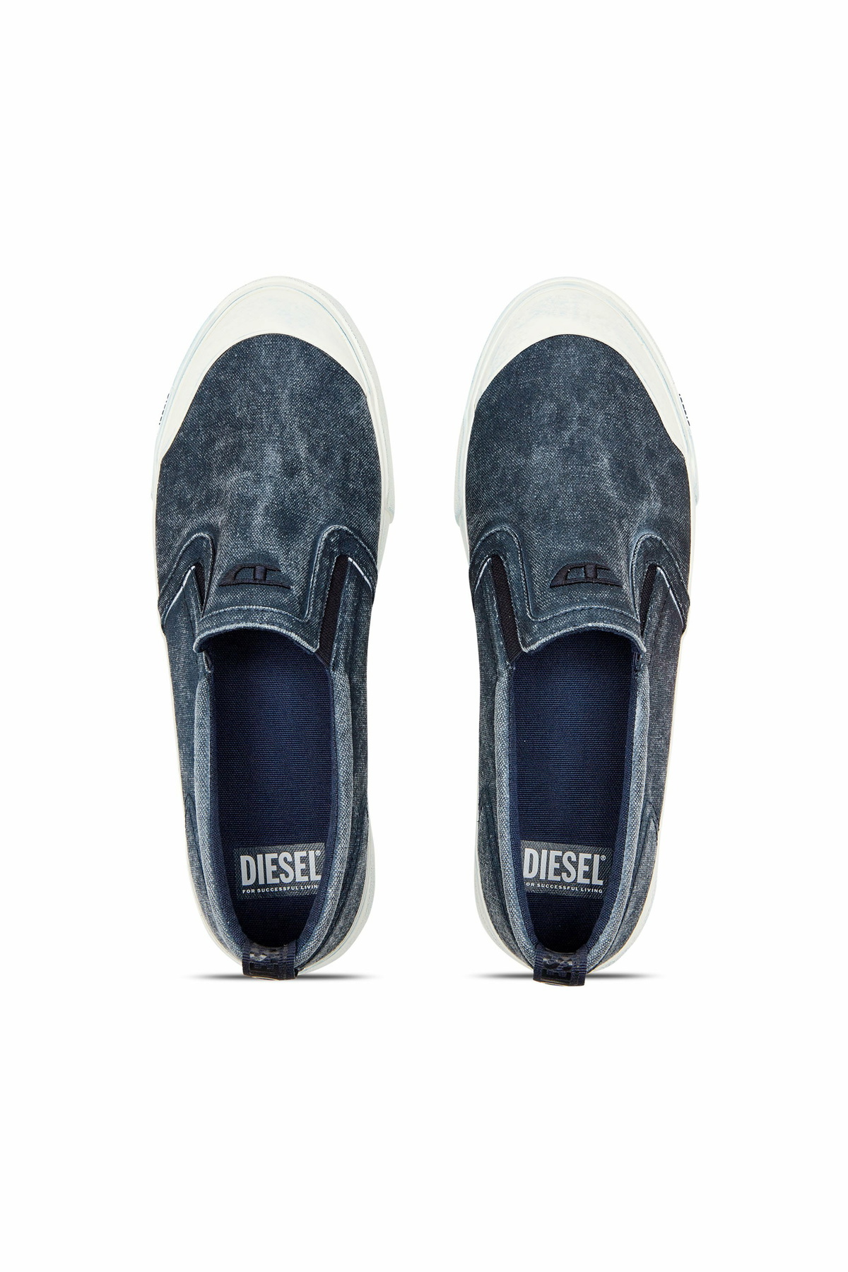 Diesel S-Athos-Canvas slip-on sneakers with D embroidery - Sneakers ...