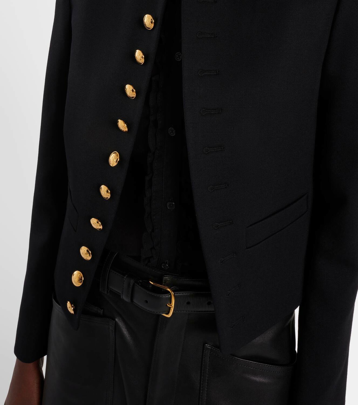 Nili Lotan Shon leather barrel-leg pants Nili Lotan