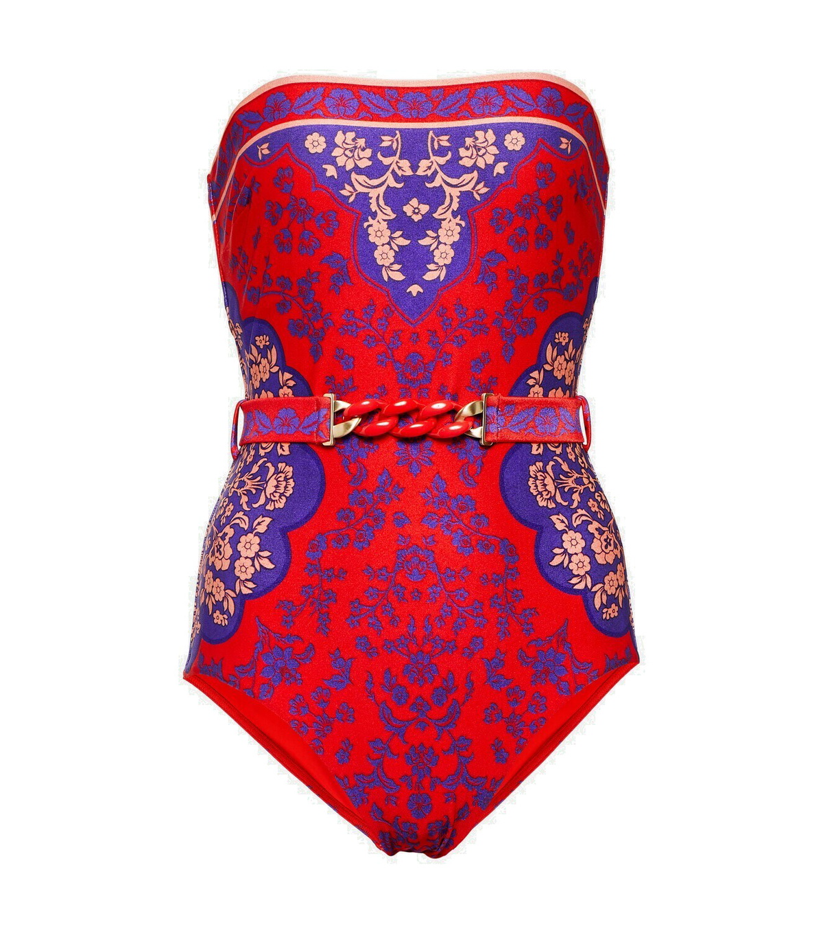 Zimmermann Raie printed bandeau swimsuit Zimmermann