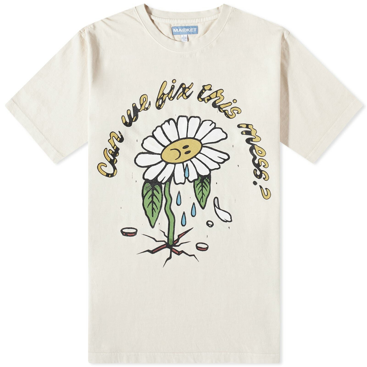 MARKET Men's The Roots T-Shirt in Sand MARKET