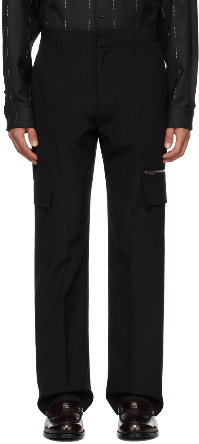Givenchy Black Zip Cargo Pants Givenchy