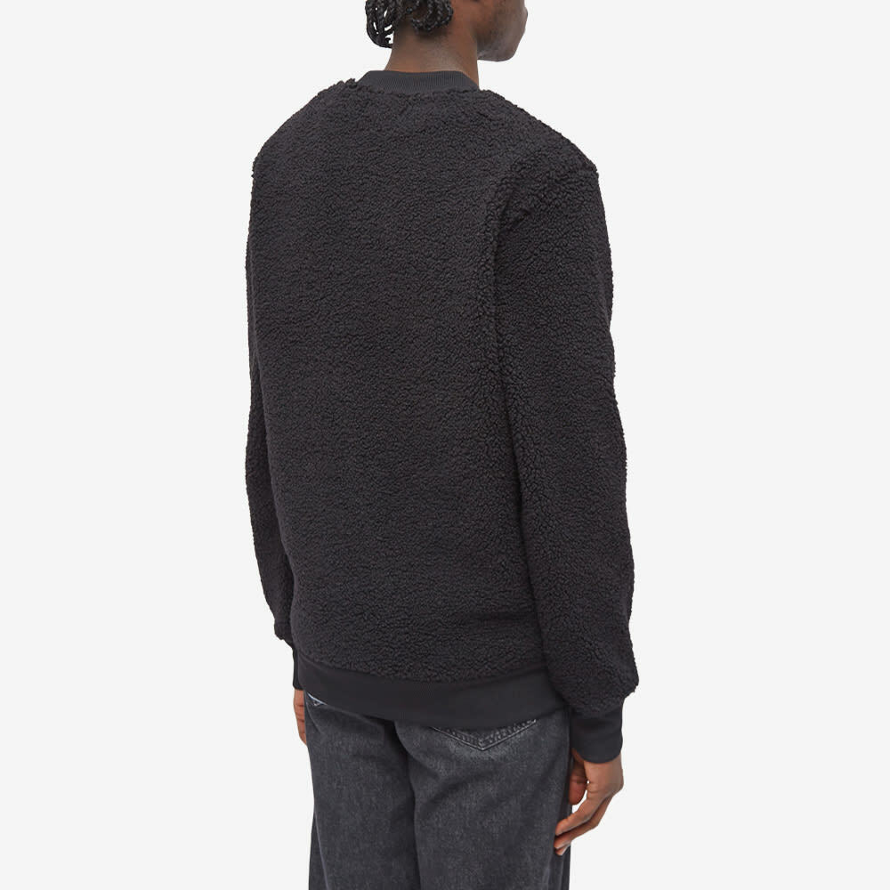 Fred Perry Authentic Men's Borg Fleece Crew Sweat in Black Fred Perry ...