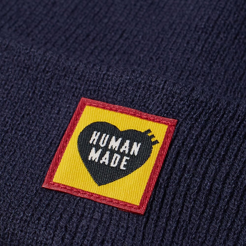Human Made Men's Heart Beanie in Navy Human Made