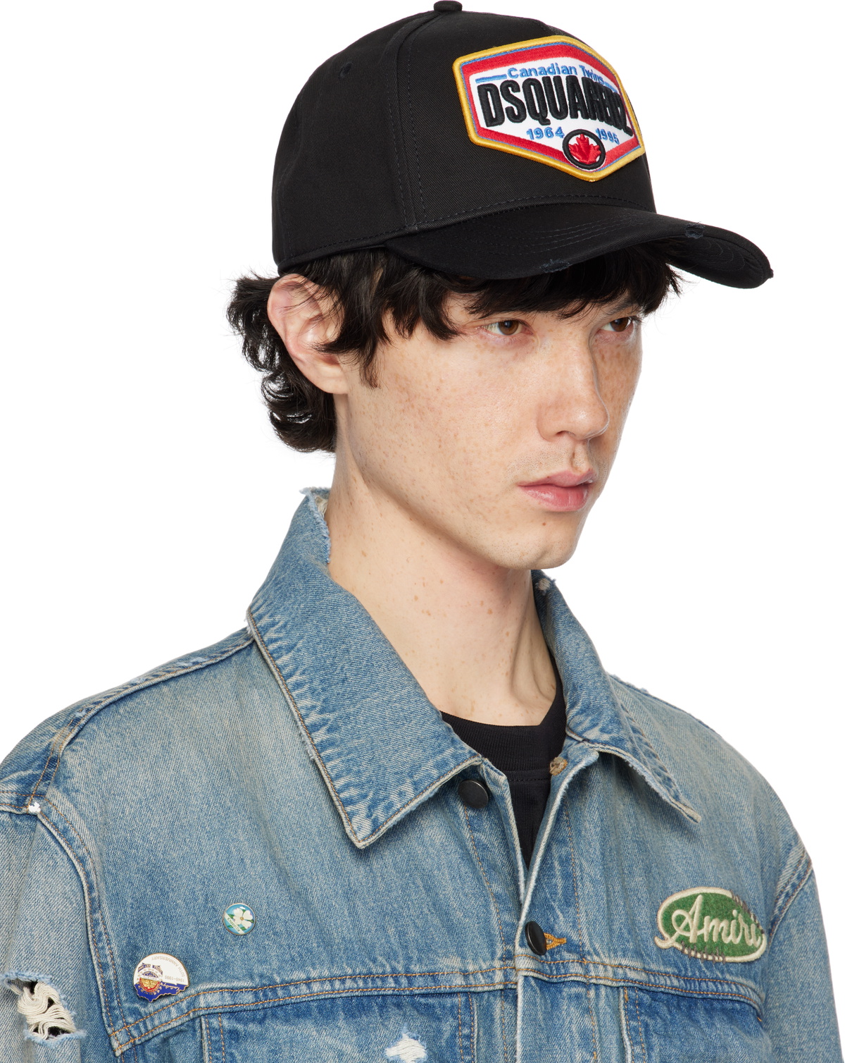 Dsquared2 Black 'Dsquared2' Logo Baseball Cap Dsquared2