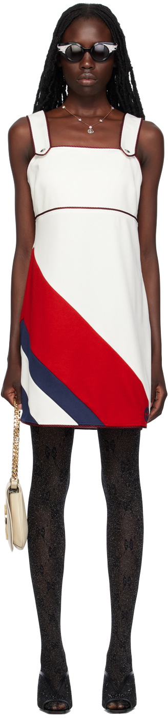 Gucci White Interlocking G Minidress Gucci