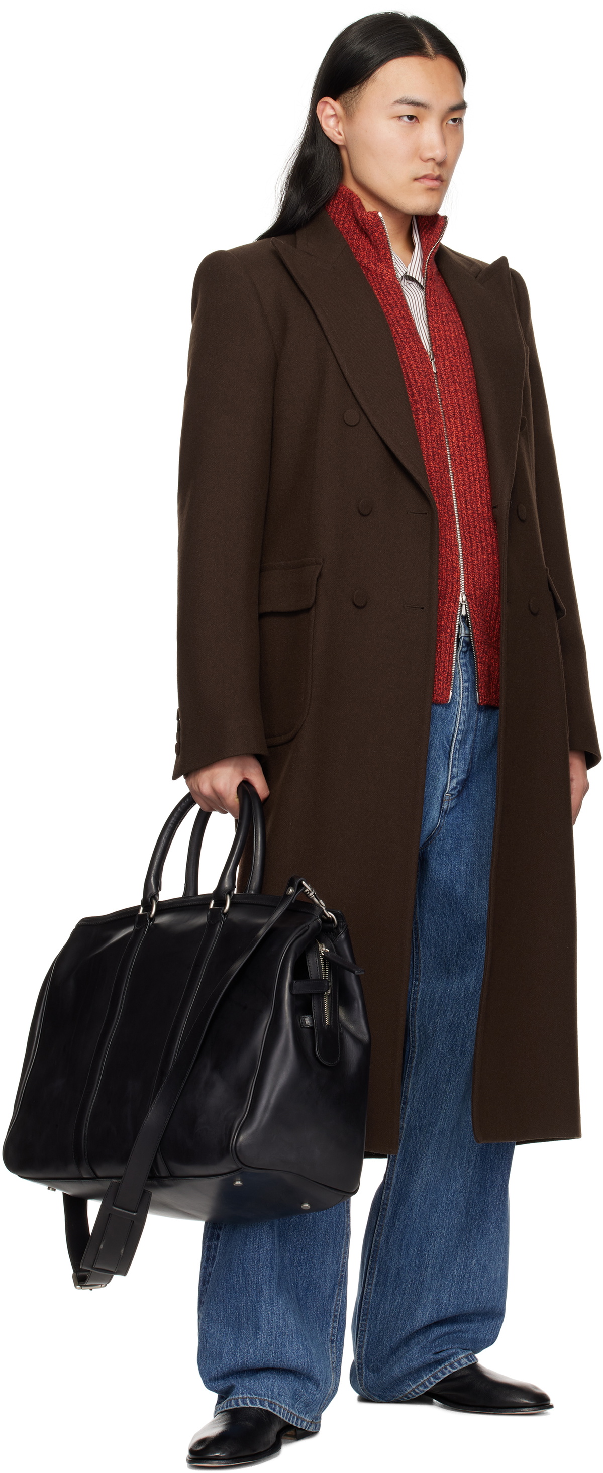 Officine Creative Black Quentin 009 Duffle Bag Officine Creative