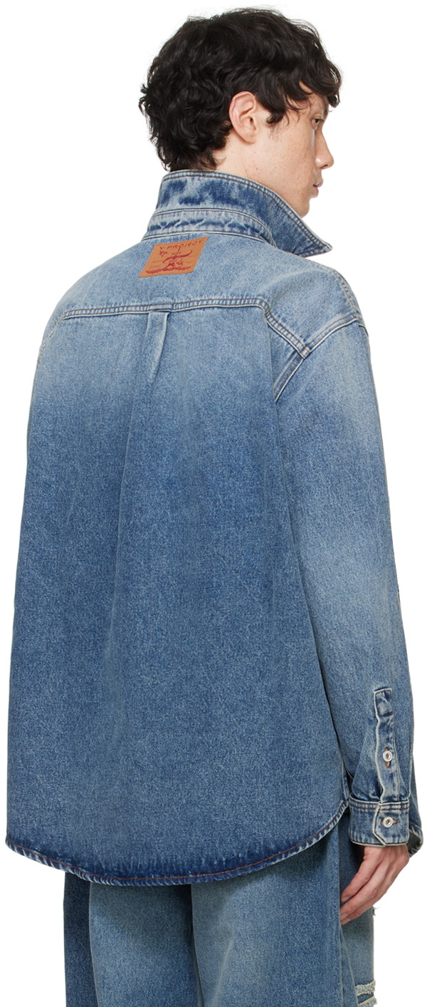 Y/Project Blue Paris' Best Patch Denim Shirt Y/Project