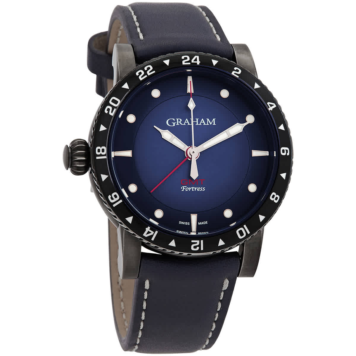 Graham Fortress GMT Automatic Blue Dial Mens Watch 2FOBV.U03A Graham