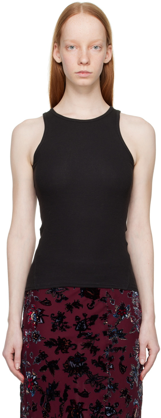rag & bone Black Essential Tank Top Rag and Bone