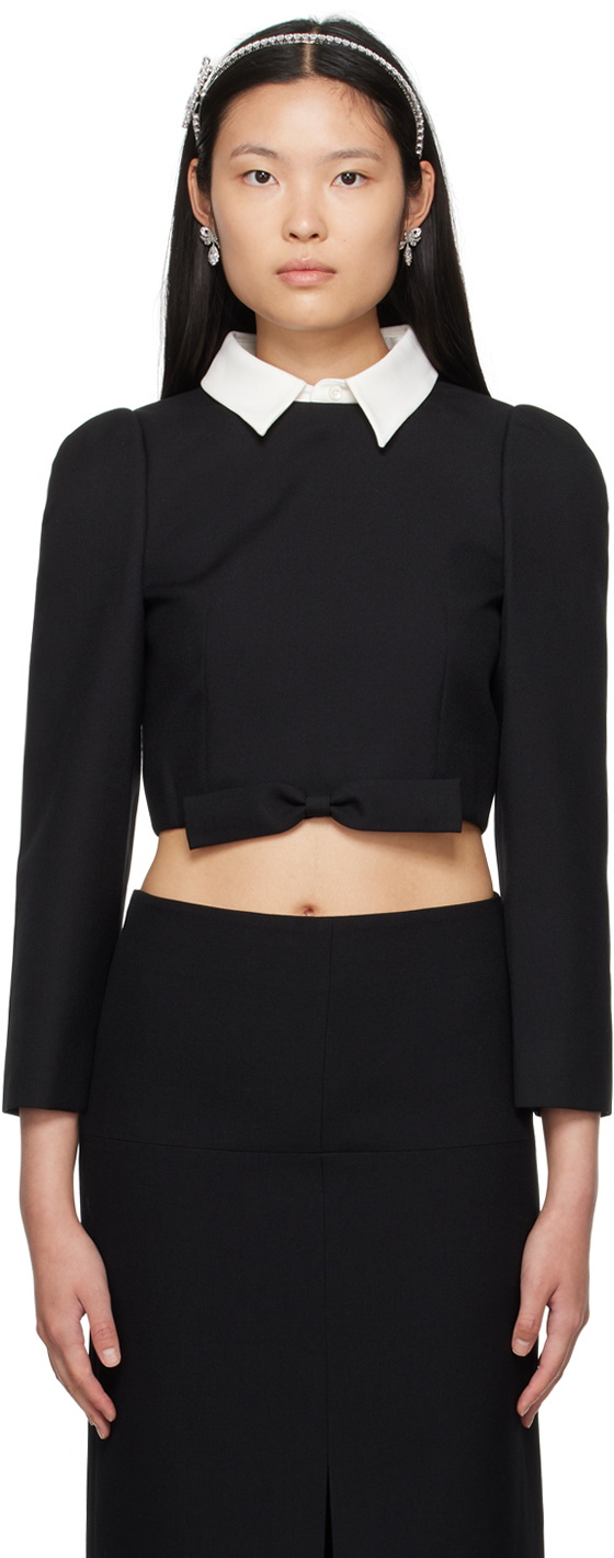 Shushu/Tong Black Bowknot Blouse Shushu/Tong