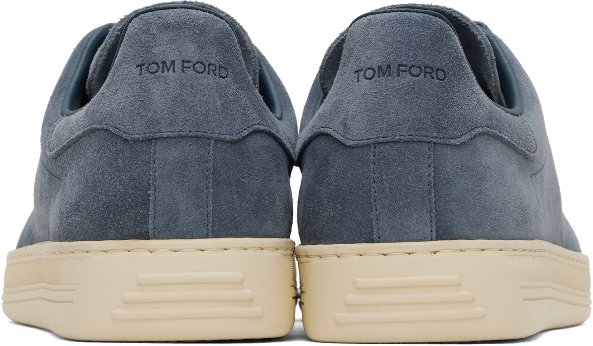 TOM FORD Blue Suede Warwick Sneakers TOM FORD