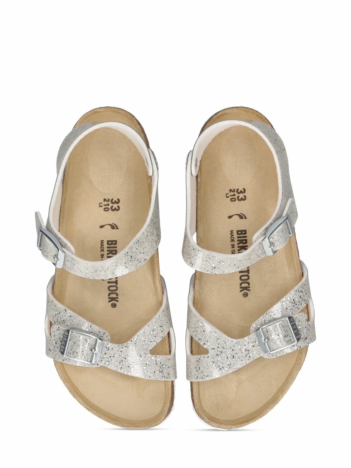 BIRKENSTOCK Glittered Rio Faux Leather Sandals Birkenstock
