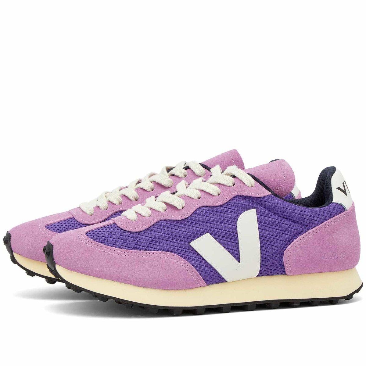 Veja Womens Women's Rio Branco Sneakers in Purple/White VEJA