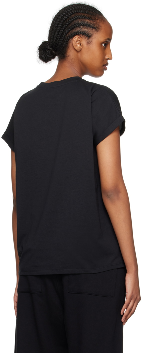Balmain Black Flocked T-Shirt Balmain