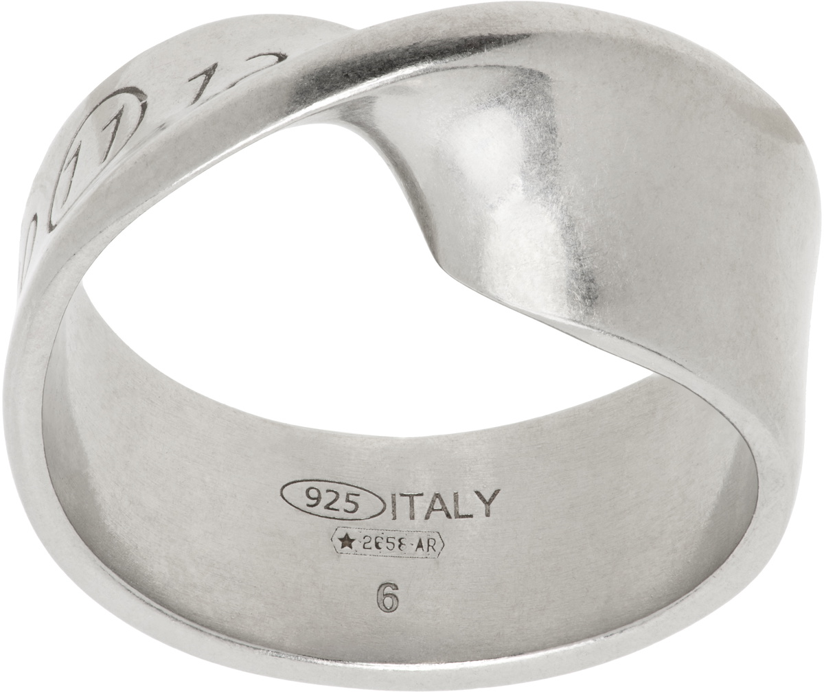 Maison Margiela Silver Twisted Ring Maison Margiela