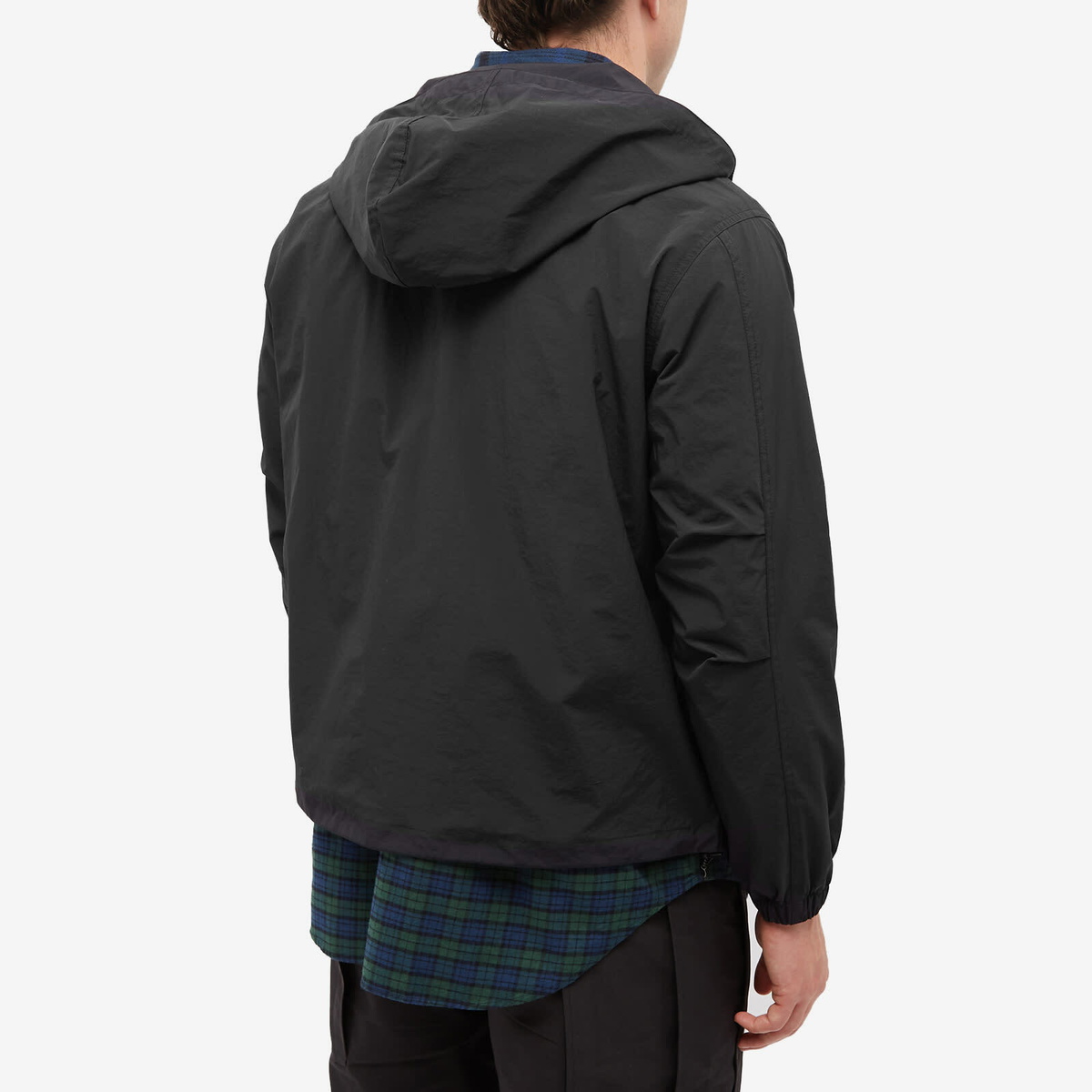 Uniform Bridge Men's Utility Anorak Jacket in Black Uniform Bridge