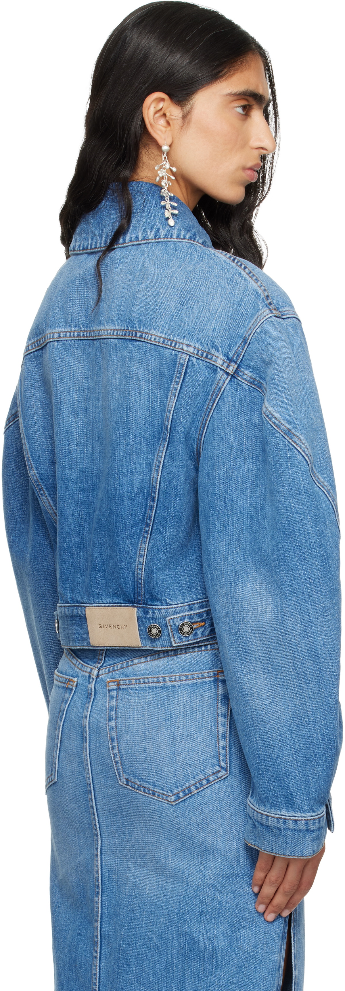 Givenchy Blue Washed Denim Jacket Givenchy