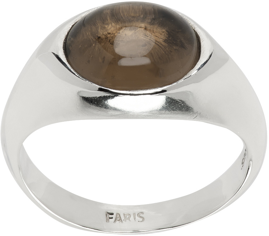 FARIS SSENSE Exclusive Silver Eye Ring Faris
