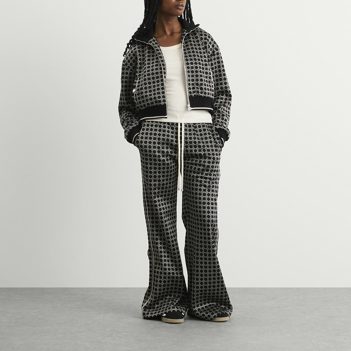 AMIRI Women's MA Quad Track Jacket in Black Amiri